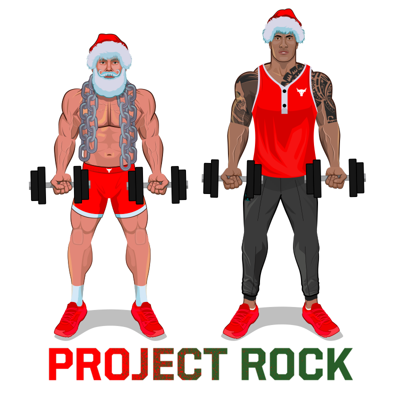 Dwanta & Jacked Santa - curls - Emojis, Stickers and GIFS