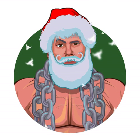 Santa's Eyebrow Raise - Emojis, Stickers and GIFS
