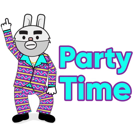 Dancing Easter Bunny - Emojis, Stickers and GIFS