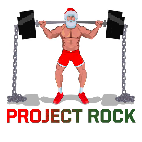 Jacked Santa: Squats - Emojis, Stickers and GIFS